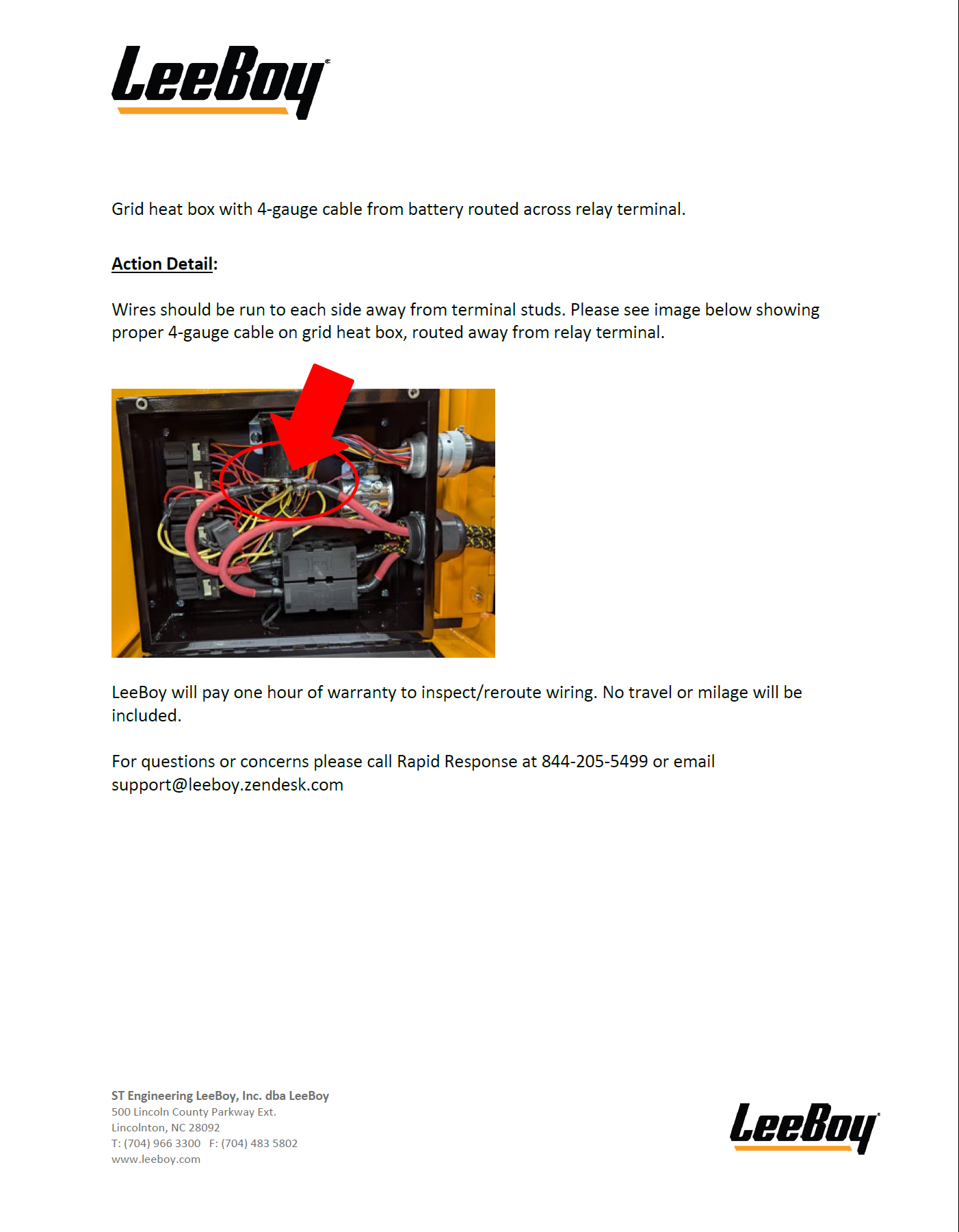 Motor Grader Wiring Inspection – LeeBoy